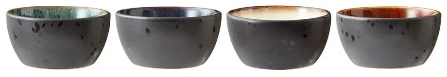 Boluri mici negre 4 buc. pentru servire din ceramică 200 ml Gastro ...