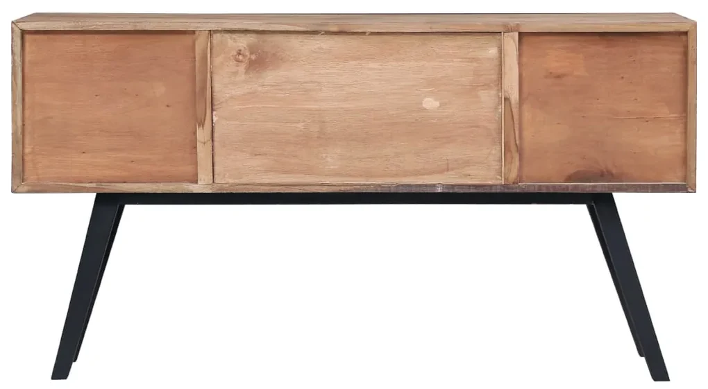 Dulap lateral, 140 x 30 x 75 cm, lemn masiv de tec | BIANO
