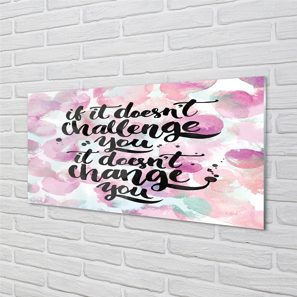 Panouri de sticlă litere negre pe un fond colorat | BIANO