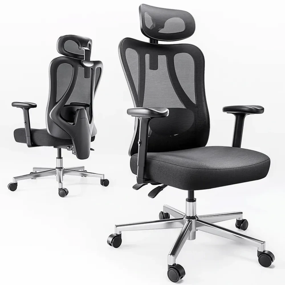 RESIGILAT- HBADA P3 Scaun ergonomic, cu suport lombar reglabil, tetieră ...