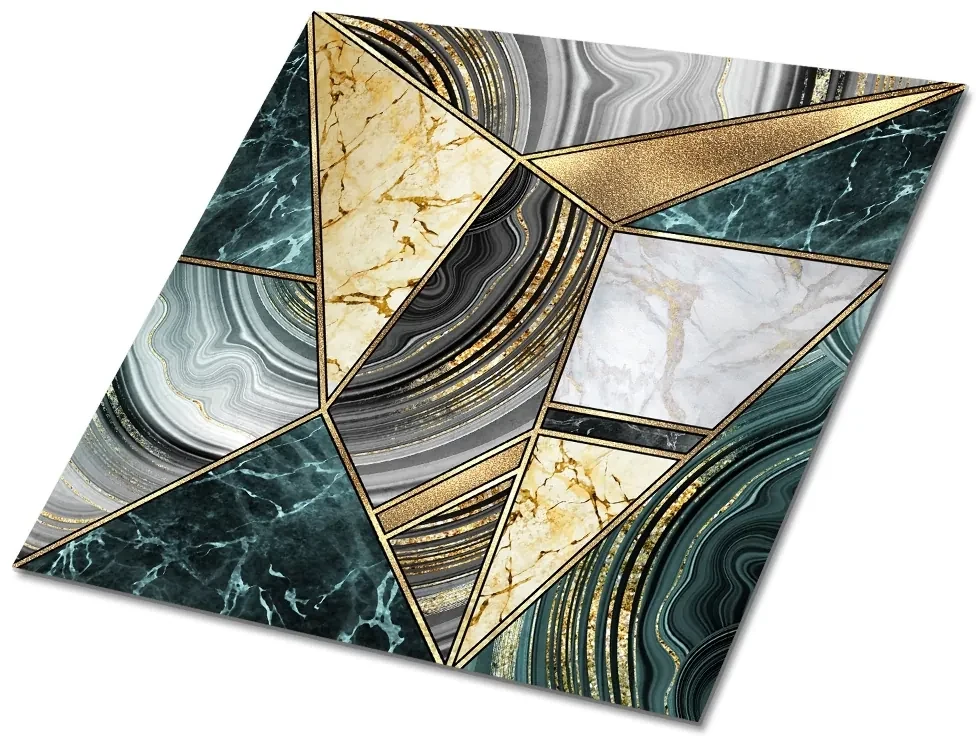 Plăci de vinil autoadezive Abstracție art deco | BIANO