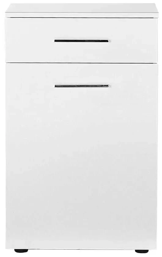 Dulap Baie cu cos de rufe Adore Diamond, sertar, Alb Lucios, 52 x 38 x ...