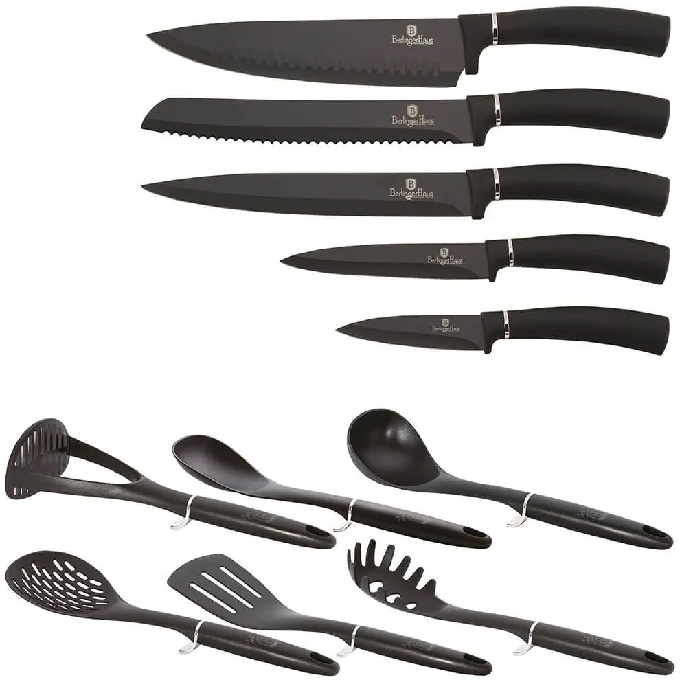 Set cutite si ustensile bucatarie Black Royal Berlinger Haus BH 6253 ...