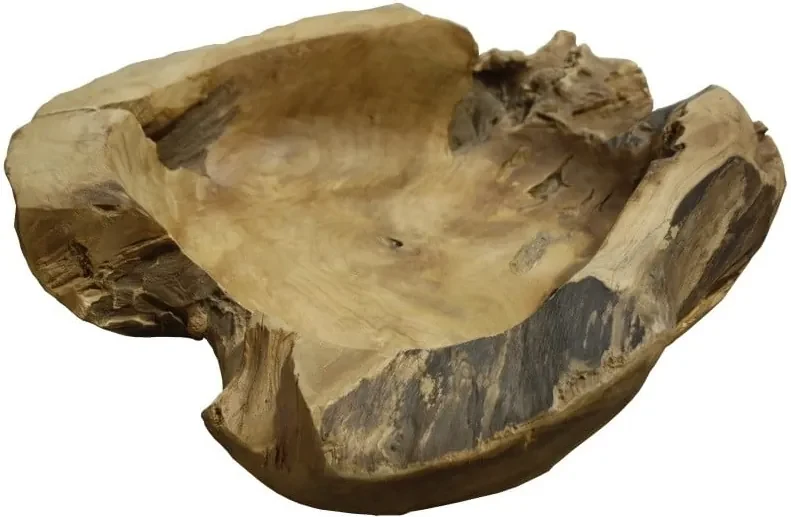 Fructieră din lemn de tec HSM Collection Rakke ⌀ 40 cm | BIANO