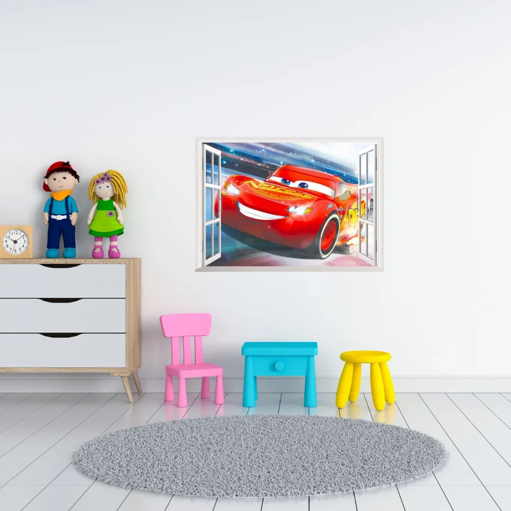 Autocolant de perete "Fulger McQueen" 50x70cm | BIANO