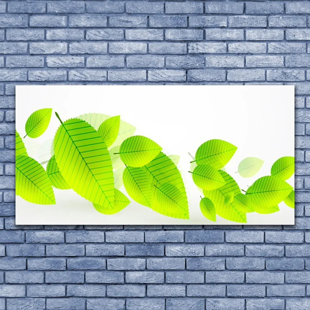 Tablou pe panza canvas Frunze verde florale | BIANO