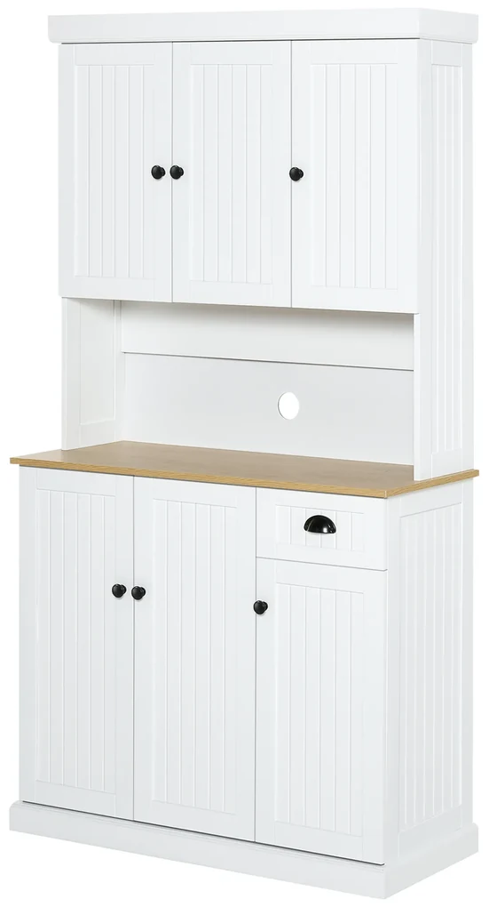 HOMCOM Bufet de Bucătărie Modern cu Dulap pentru Depozitare, Ideal ...