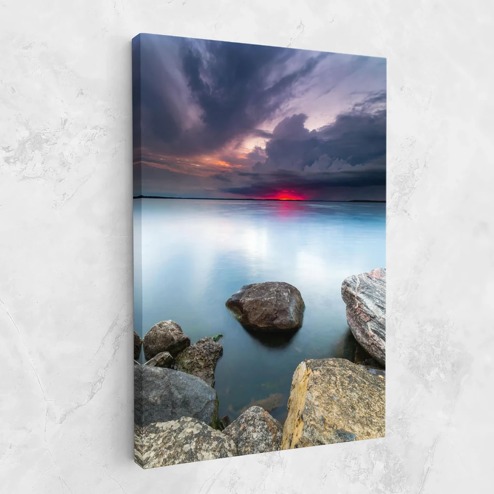 Tablou Canvas, 30x40cm, Dormitor si Living, Peisaje, Lacuri, Lake ...