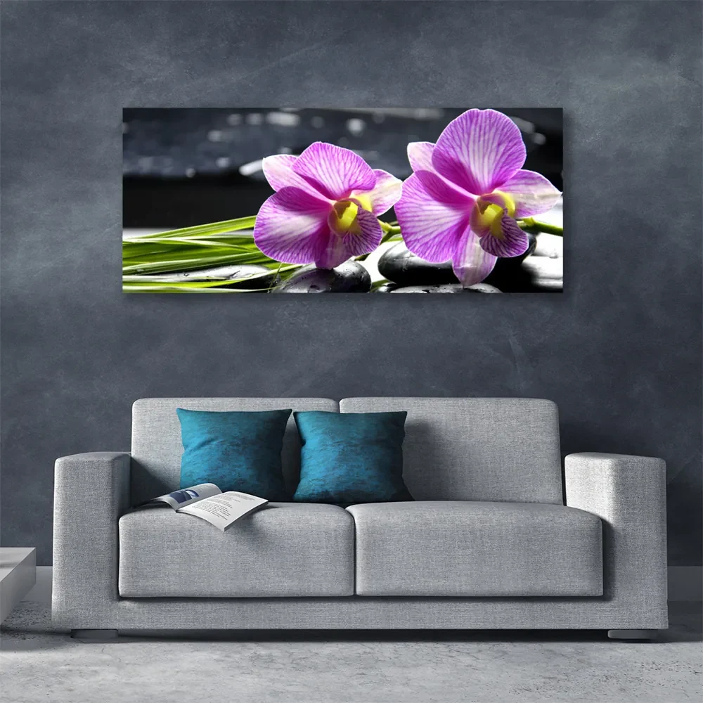 Tablou pe panza canvas Flori roz Floral | BIANO