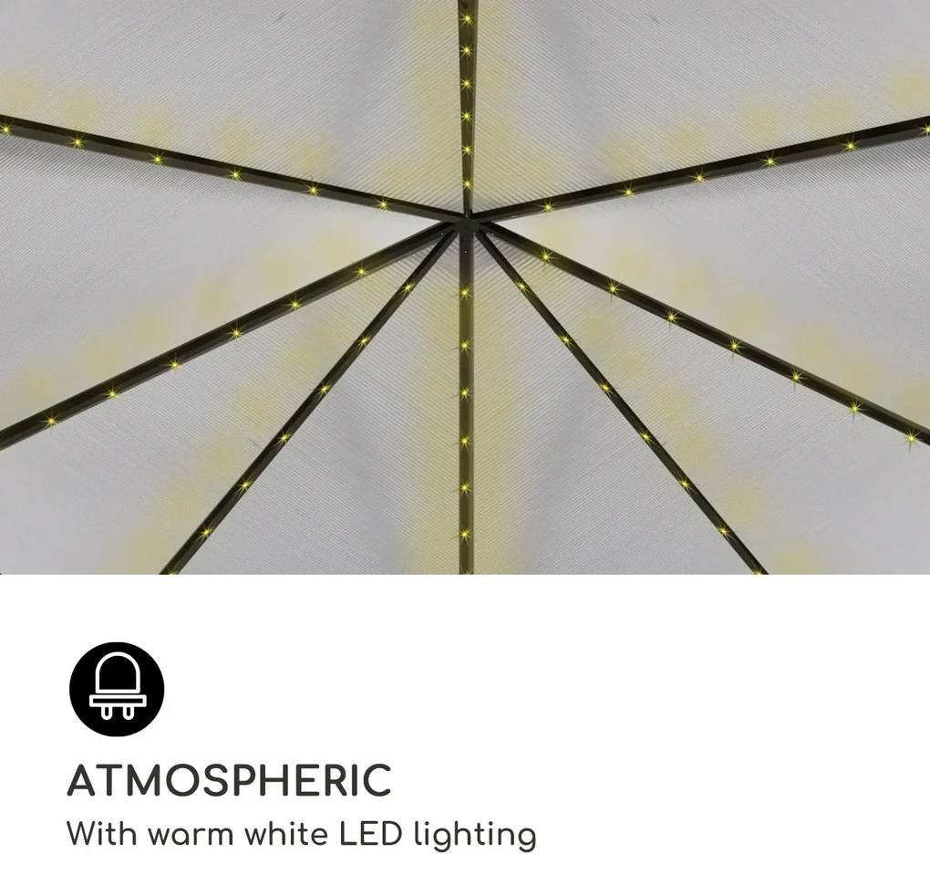 Pantheon Solid Sky Ambient Solar, pavilion, 3 × 4 m, iluminat solar | BIANO