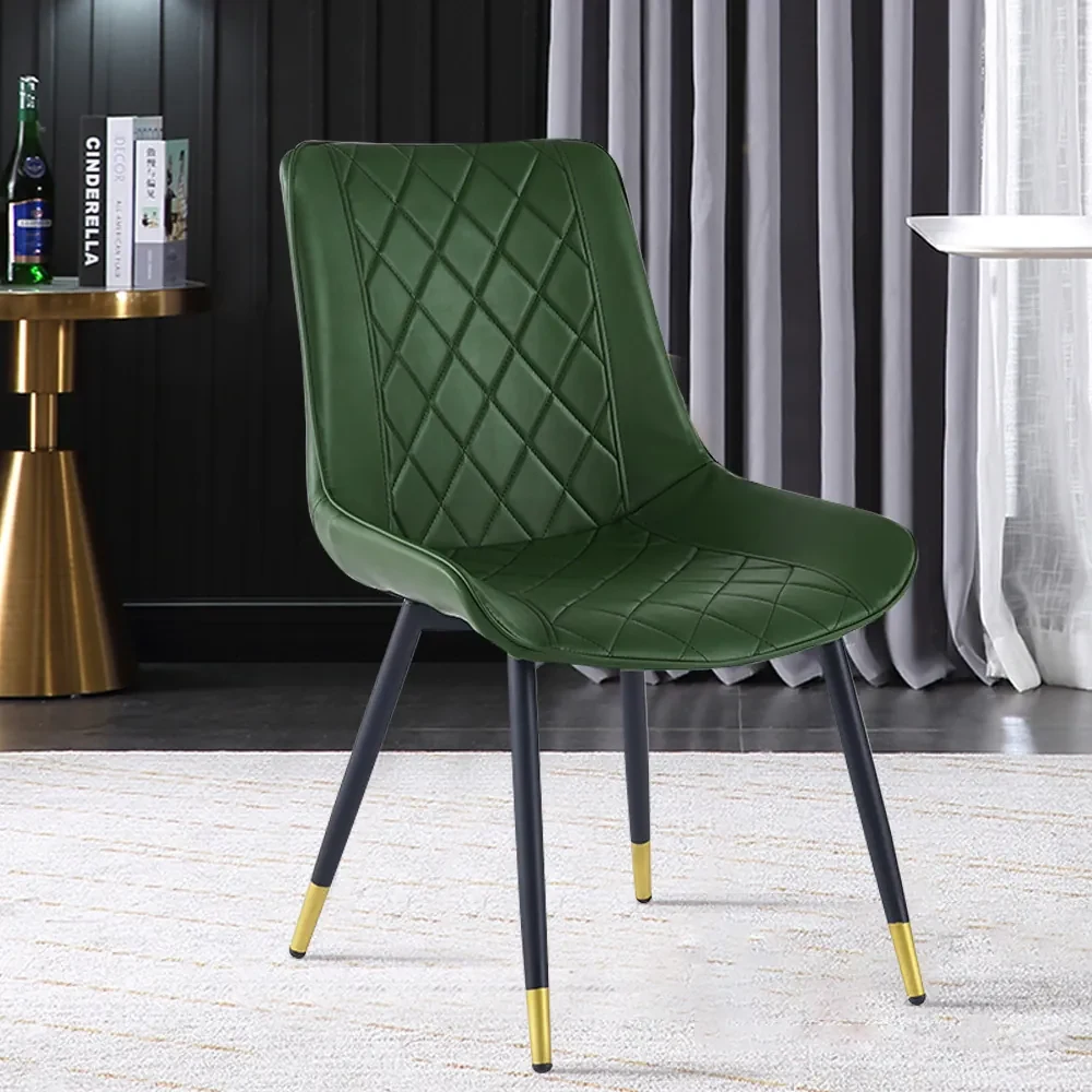 Scaun verde pentru bucătărie, soft, în stil art nouveau - 2 buc ...