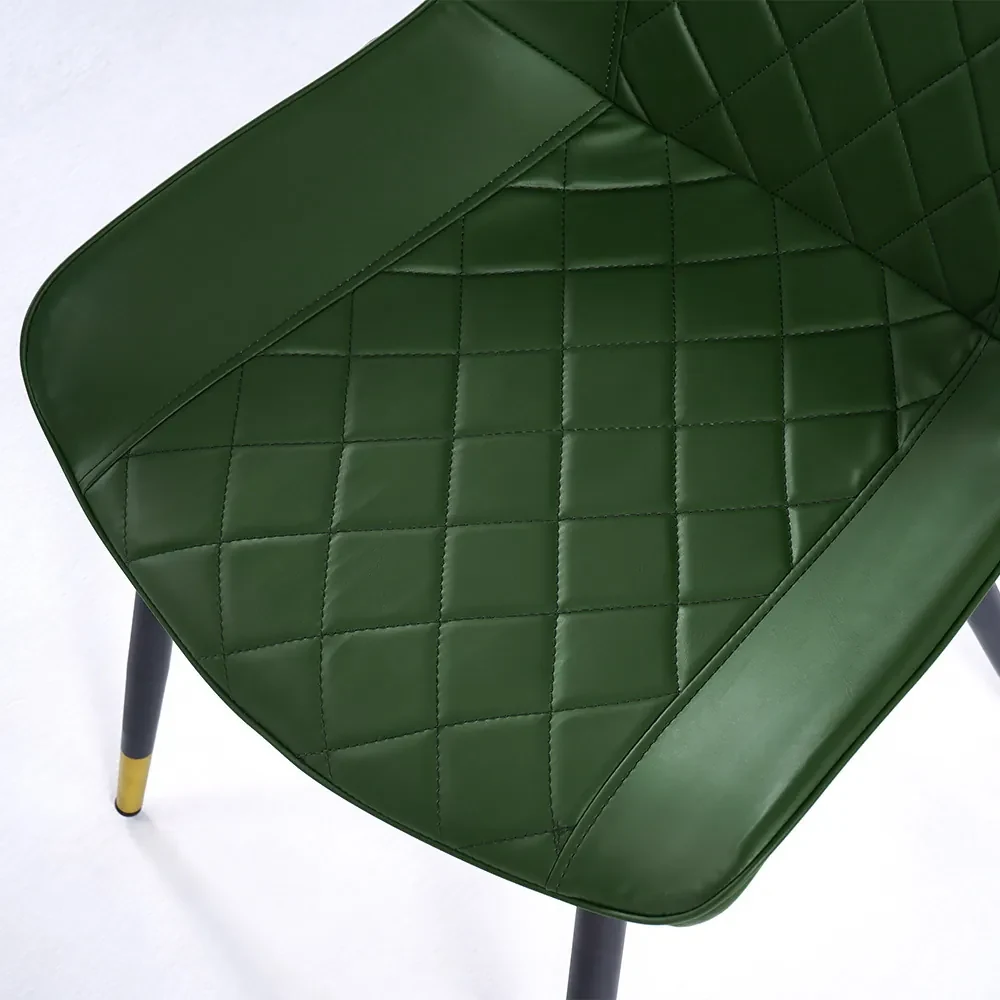 Scaun verde pentru bucătărie, soft, în stil art nouveau - 2 buc ...