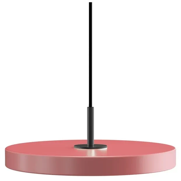 Lustră roz LED cu abajur din metal ø 31 cm Asteria Mini – UMAGE | BIANO