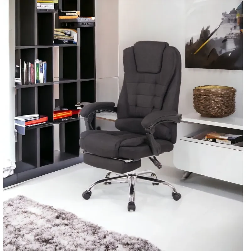 JAKS Scaun de birou reglabil material negru BOSS | BIANO