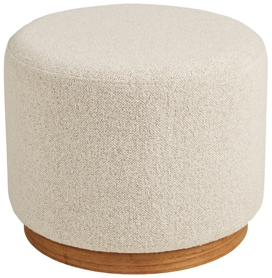 Taburet bej cu tapițerie din țesătură bouclé Daisy – House Nordic | BIANO