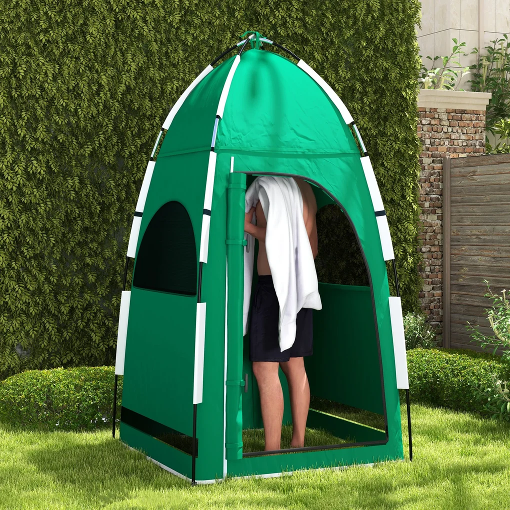Outsunny Cort Dus Vestiar Intimitate Adăpost Portabil Exterior Camping ...
