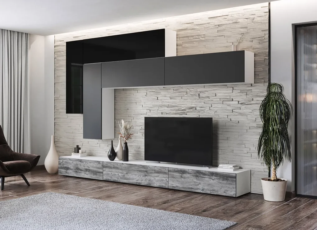 Set Mobilier Living Lara - Configuratia 04 | BIANO