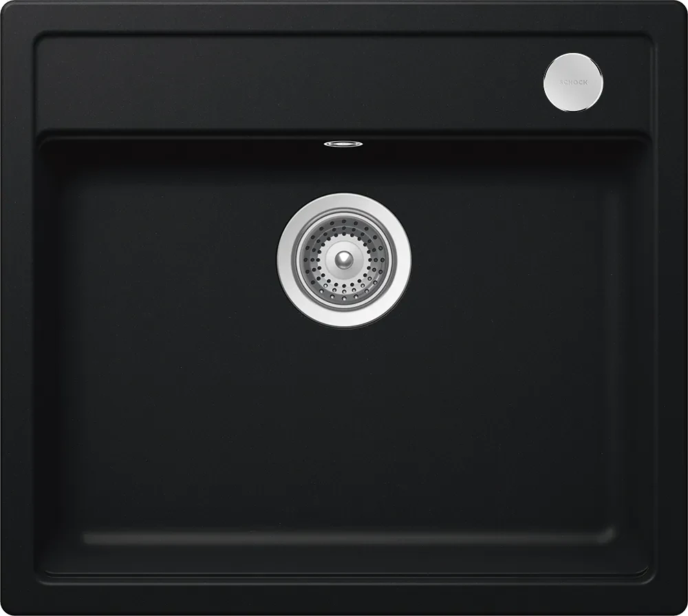 Chiuveta bucatarie Schock Mono N-100 Cristadur Puro 570 x 510 mm cu sifon automat, granit ...