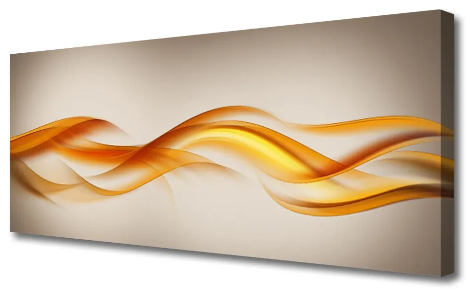 Tablou pe panza canvas Abstract Art Galben Gri | BIANO