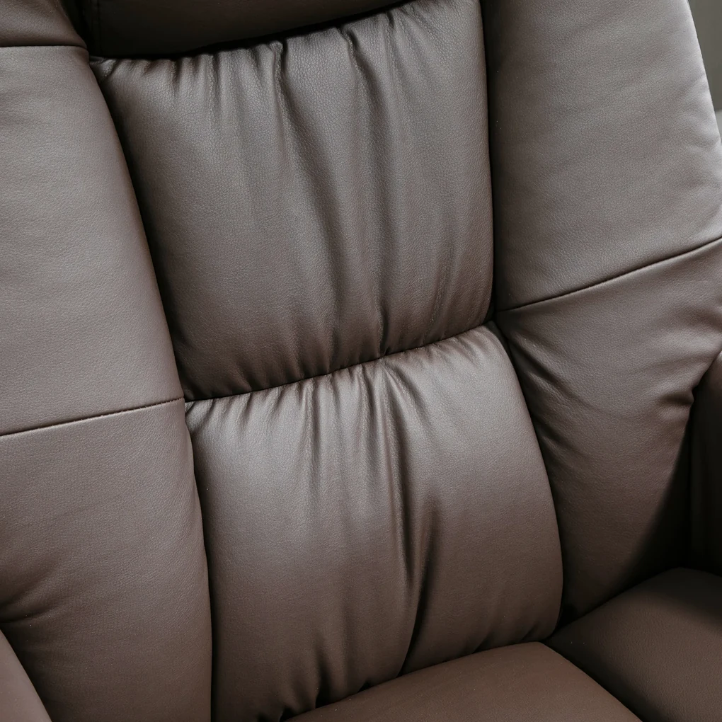 Scaun rabatabil si otoman HOMCOM cu baza infasurata, scaun pivotant din ...