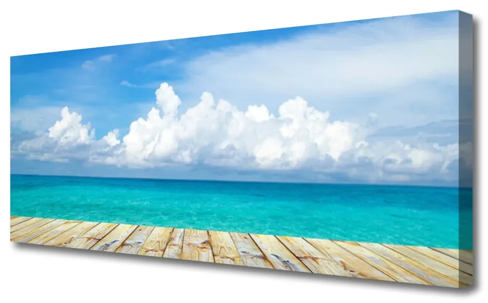 Tablou pe panza canvas Sea Peisaj Albastru | BIANO