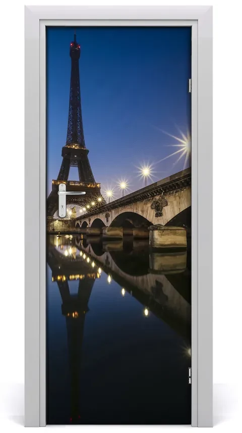 Autocolante pentru usi usa autoadeziv Turnul Eiffel | BIANO