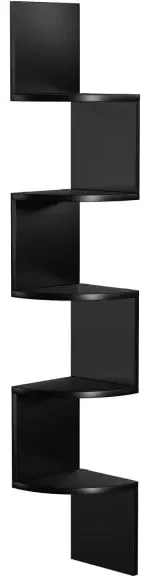 Raft De Colt Cu 5 Niveluri, Negru | BIANO