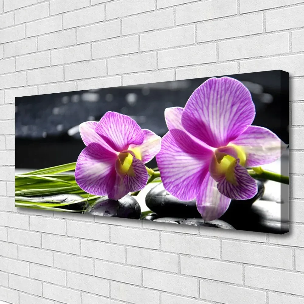 Tablou pe panza canvas Flori roz Floral | BIANO