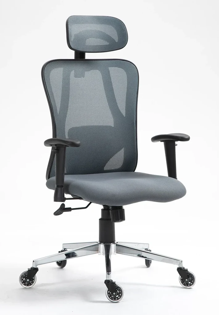 Scaun ergonomic, pivotant, suport lombar 2D, tetiera 2D, cotiera 2D ...
