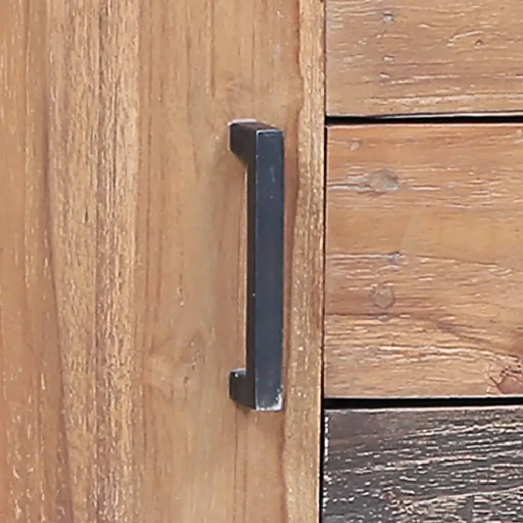 Dulap lateral, 140 x 30 x 75 cm, lemn masiv de tec | BIANO