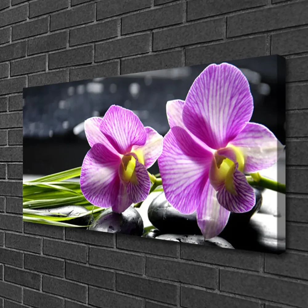 Tablou pe panza canvas Flori roz Floral | BIANO