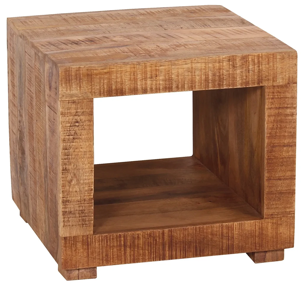 Masuta de cafea patrata din mango solid 50x45 cm | BIANO