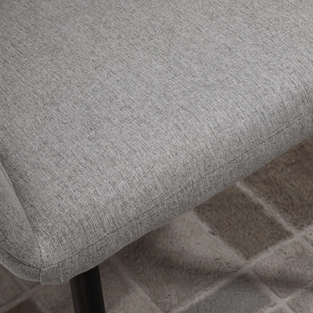 HOMCOM Set de 2 Scaune Capitonate Moderne, Scaune pentru Sufragerie si ...