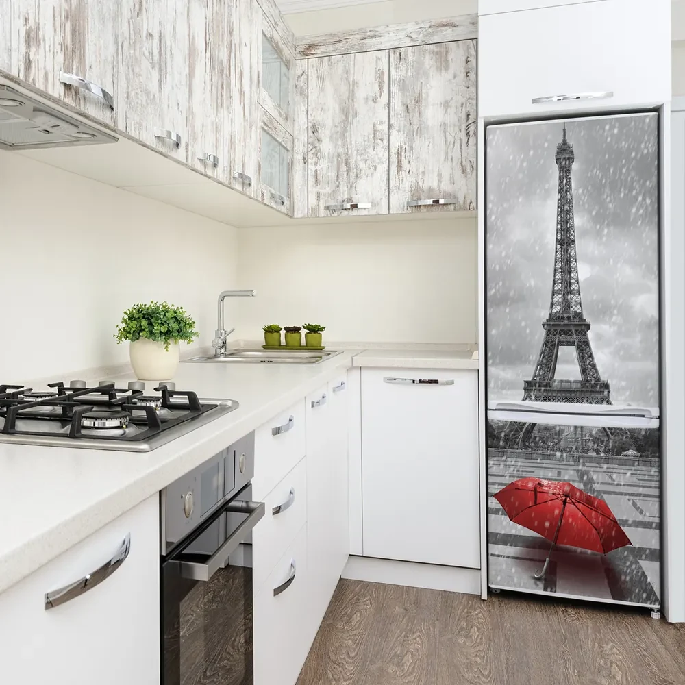 Autocolant pe frigider turnul Eiffel | BIANO