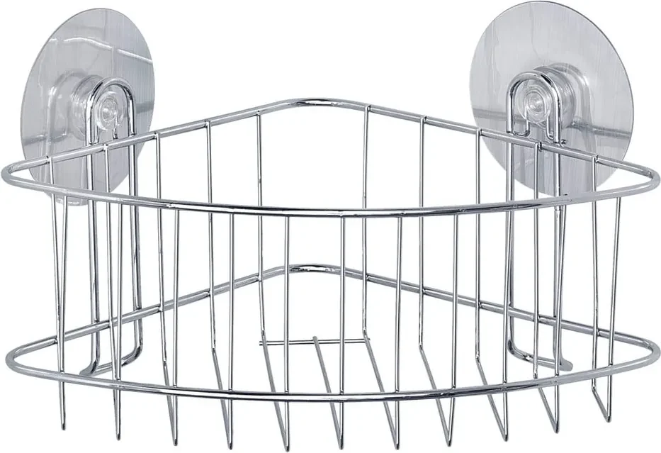 Raft pe colț pentru duș cu ventuze Wenko Static-Loc | BIANO