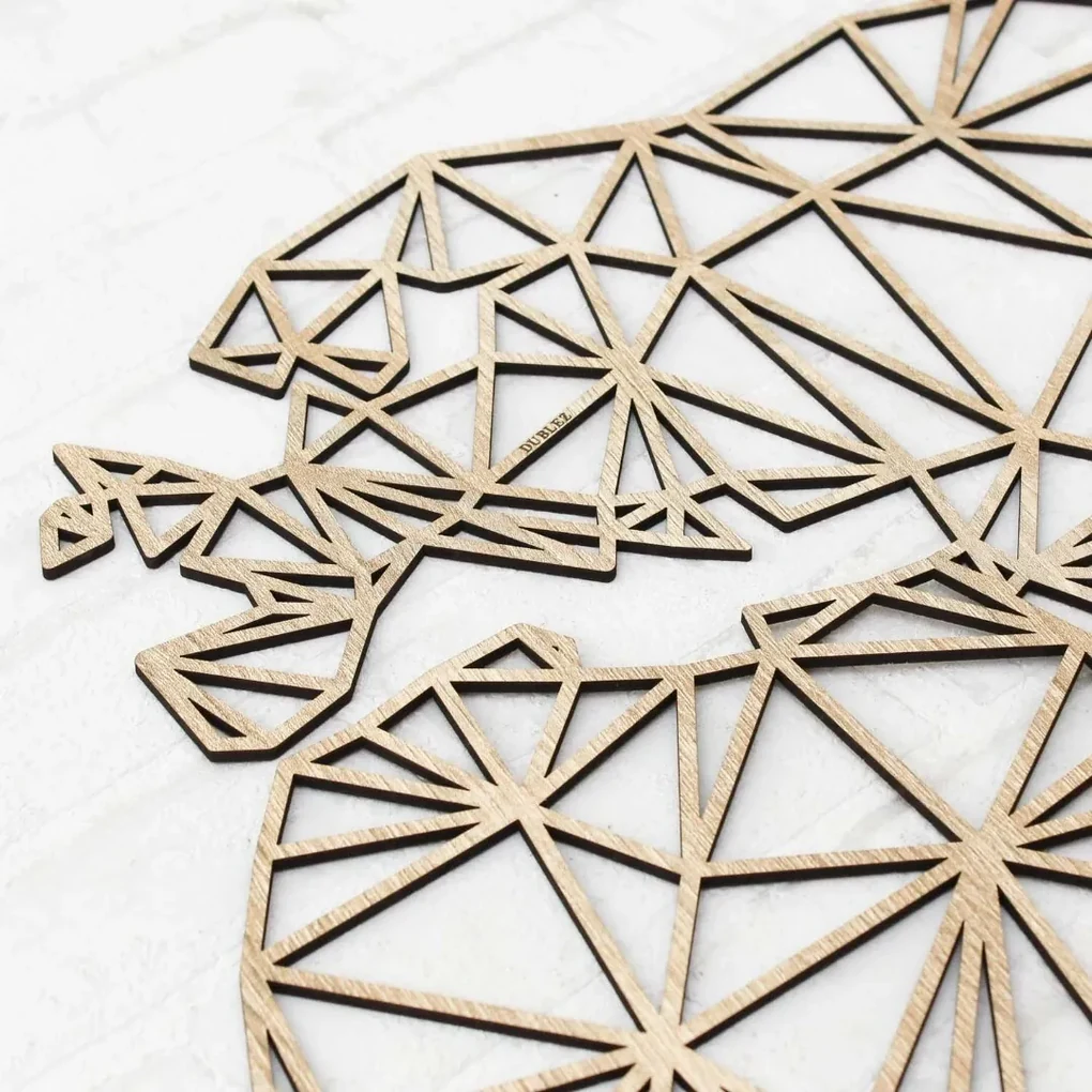 DUBLEZ | Harta lumii perete - Atlas geometric | BIANO