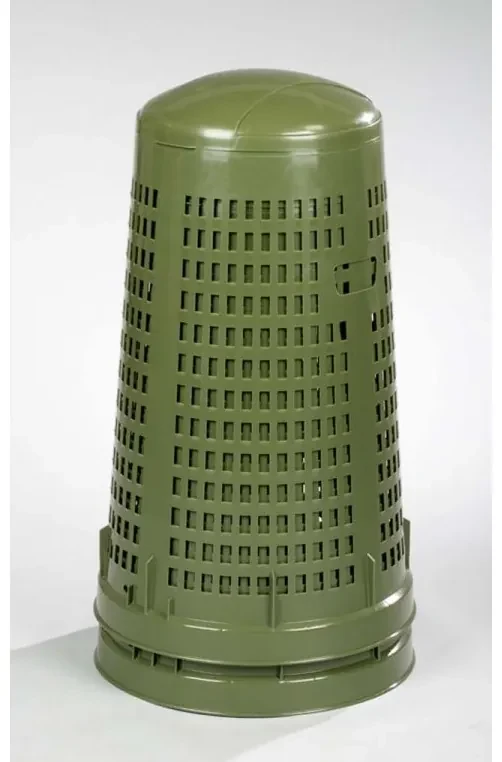 Coș de gunoi de exterior - plastic, 120 l, verde | BIANO