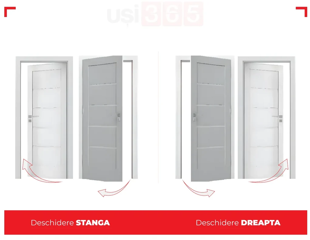 Usa de interior PORTA VECTOR W cu toc reglabil MDF PAL ST, 80-150 mm ...