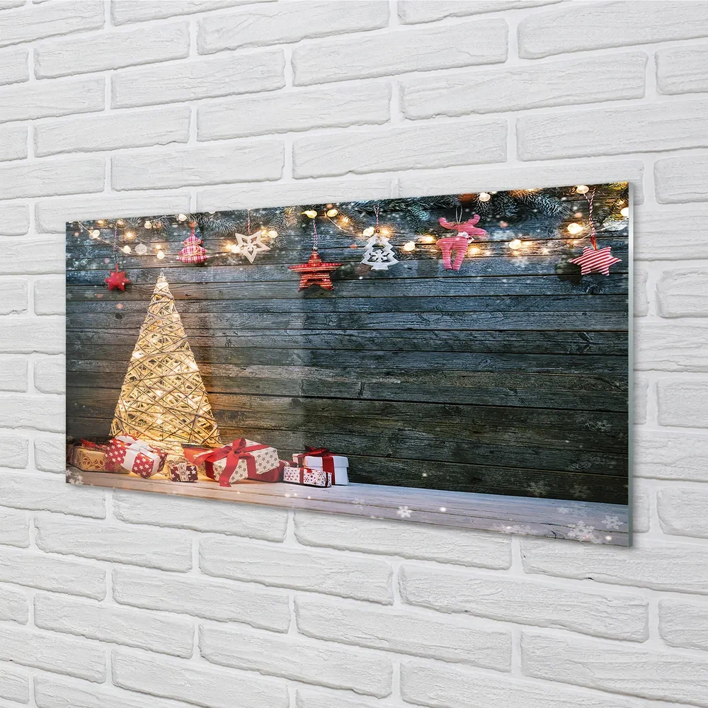 Tablouri acrilice Cadouri de Crăciun placi decor copac | BIANO