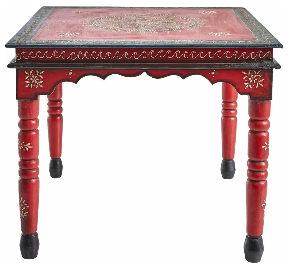 Măsuță de cafea din lemn de mango Støraa Vito, roșu | BIANO