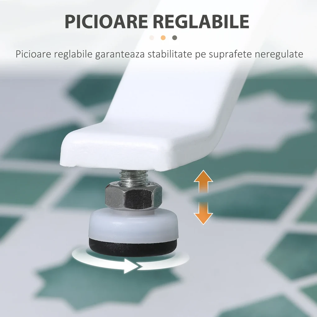 HOMCOM Incalzitor electric pentru prosoape , cu 8 bare cu temporizator ...