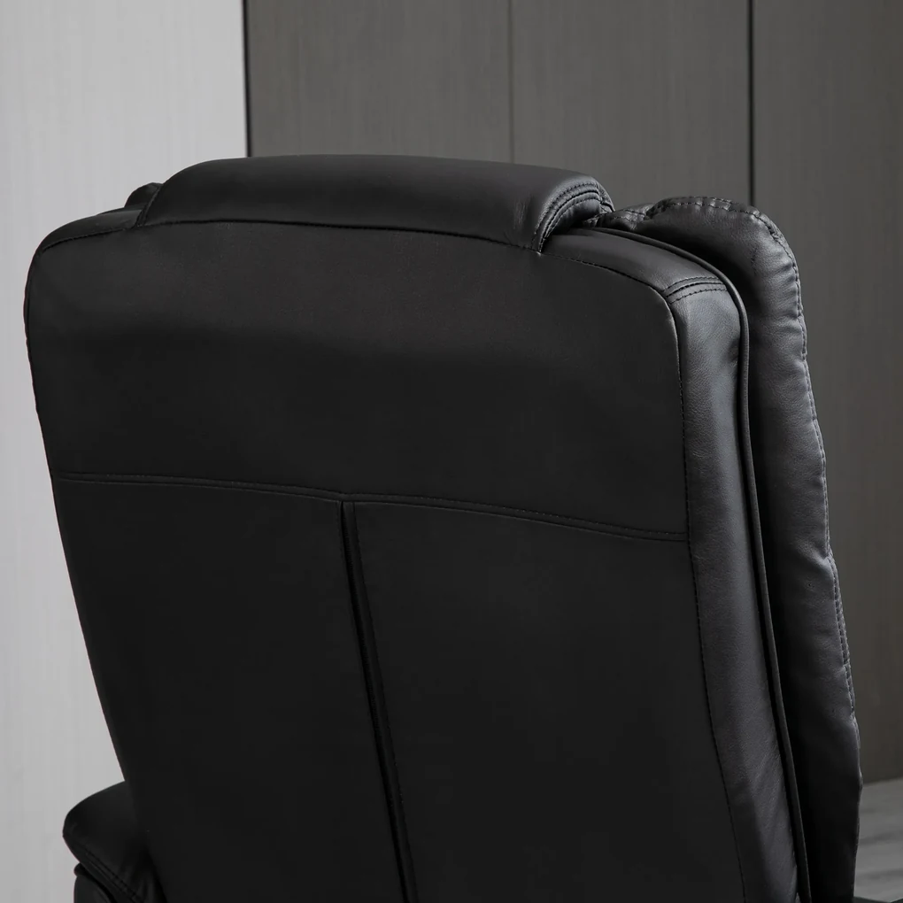 HOMCOM Set Fotoliu Relax si Pouf Suport pentru Picioare, Pivotant la ...