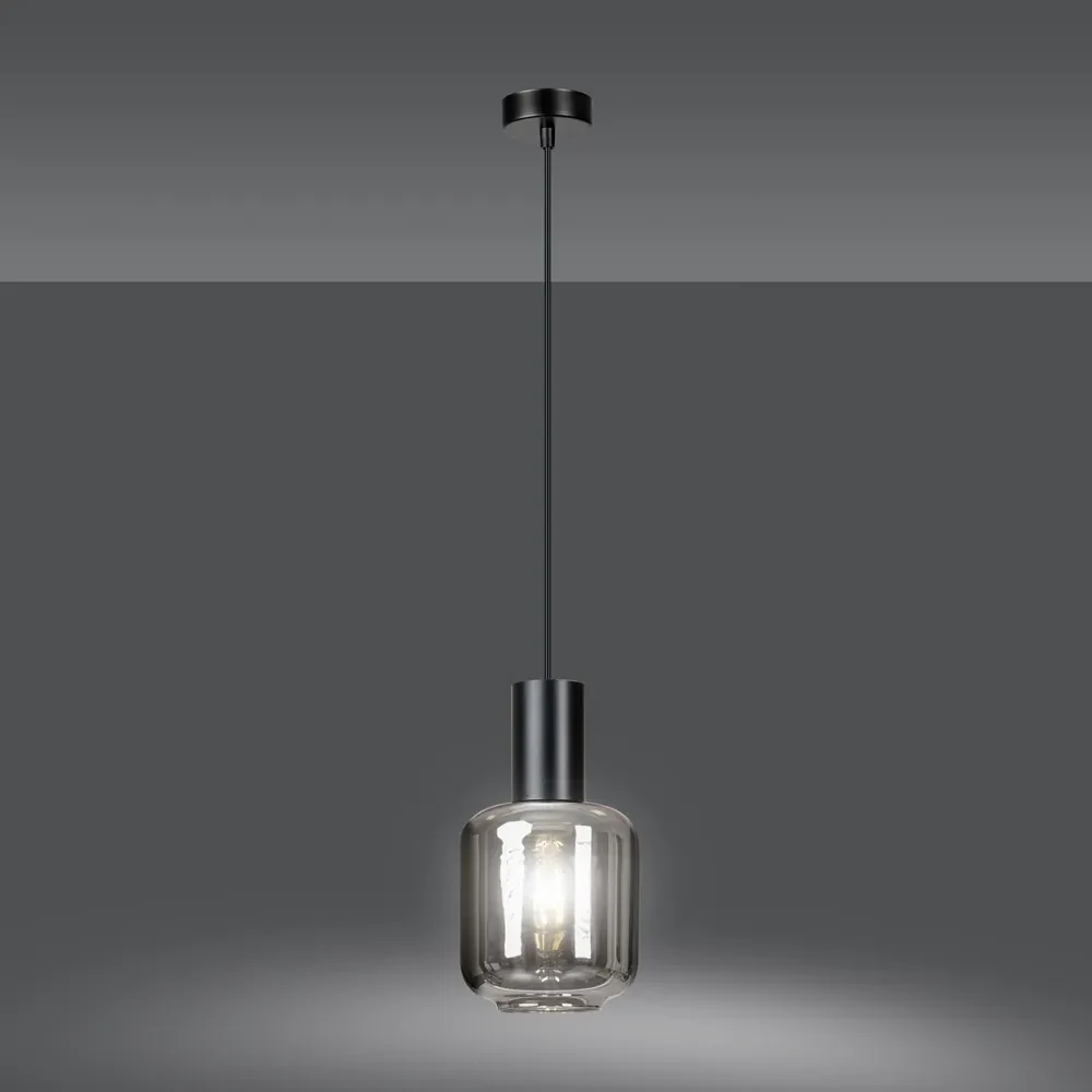 Pendul Ingvar 1 Black 1014/1 Emibig Lighting, Modern, E14, Polonia | BIANO
