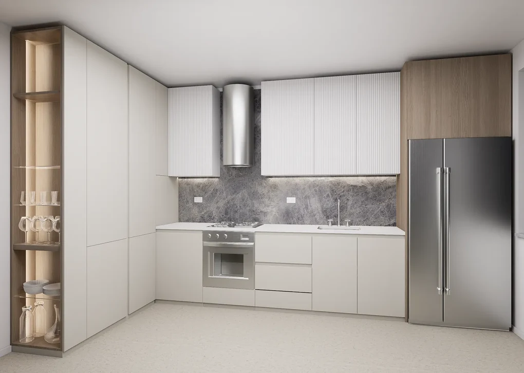 Bucatarie pe comanda Linea din MDF vopsit - model personalizabil Mdf ...
