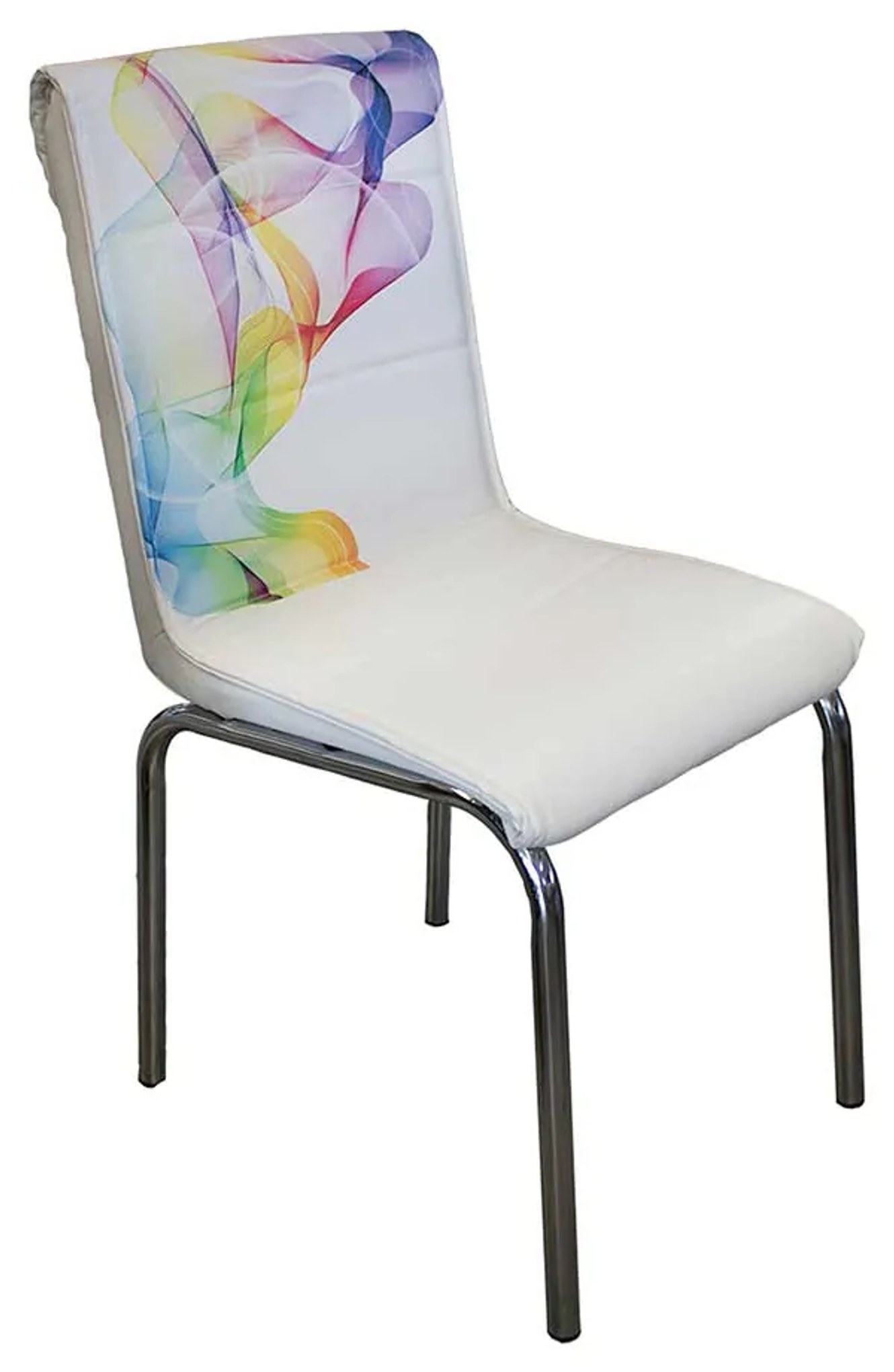 SCAUN DREAM MULTICOLOR, SEZUT TAPITAT PIELE ECOLOGICA, PICIOARE ...