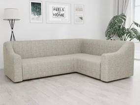 Husa elastica pentru coltar Karo bej | BIANO