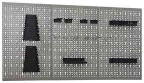 Panouri pentru scule de perete, 3 buc., 40 x 58 cm, otel 3 | BIANO